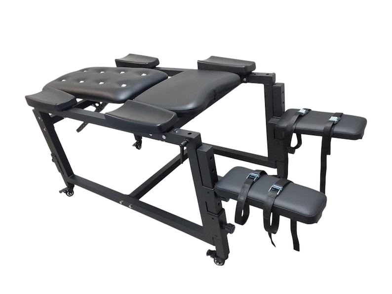 Multi-position BDSM Bench With Restraints, Adjustable Steel Frame - (1 ...