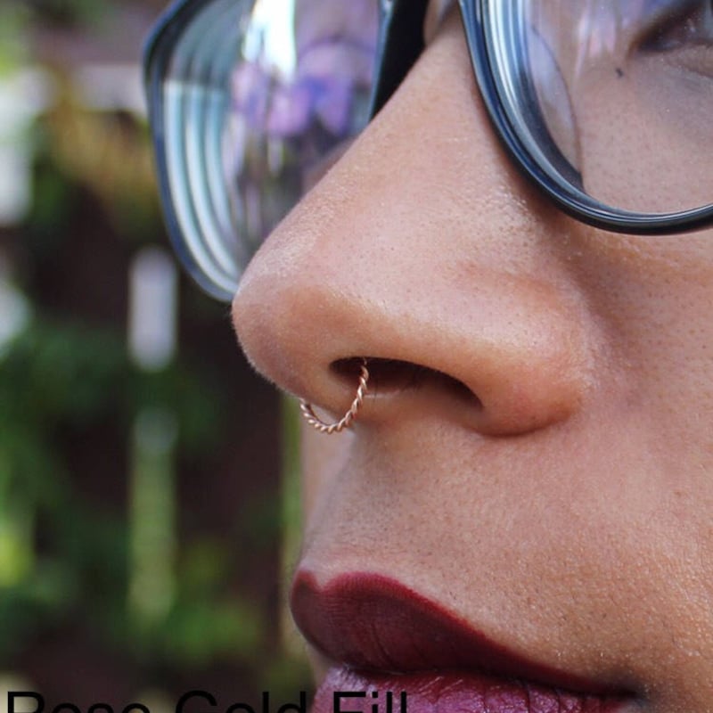 Rose Gold Septum Jewelry - Etsy