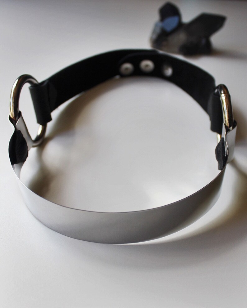 Silver and Black Leather Leg Garter Harness - Etsy