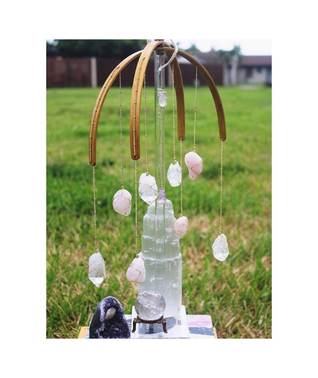 Crystal Baby Mobile * Custom Crystal Hanging * Organic Nursery & Room ...