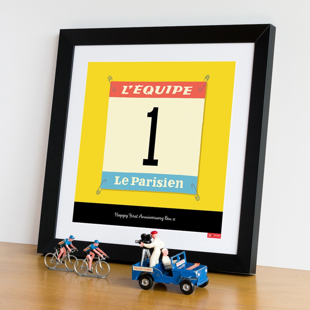 PERSONALISED Cycling Art, Tour De France Print, Customisable Race ...