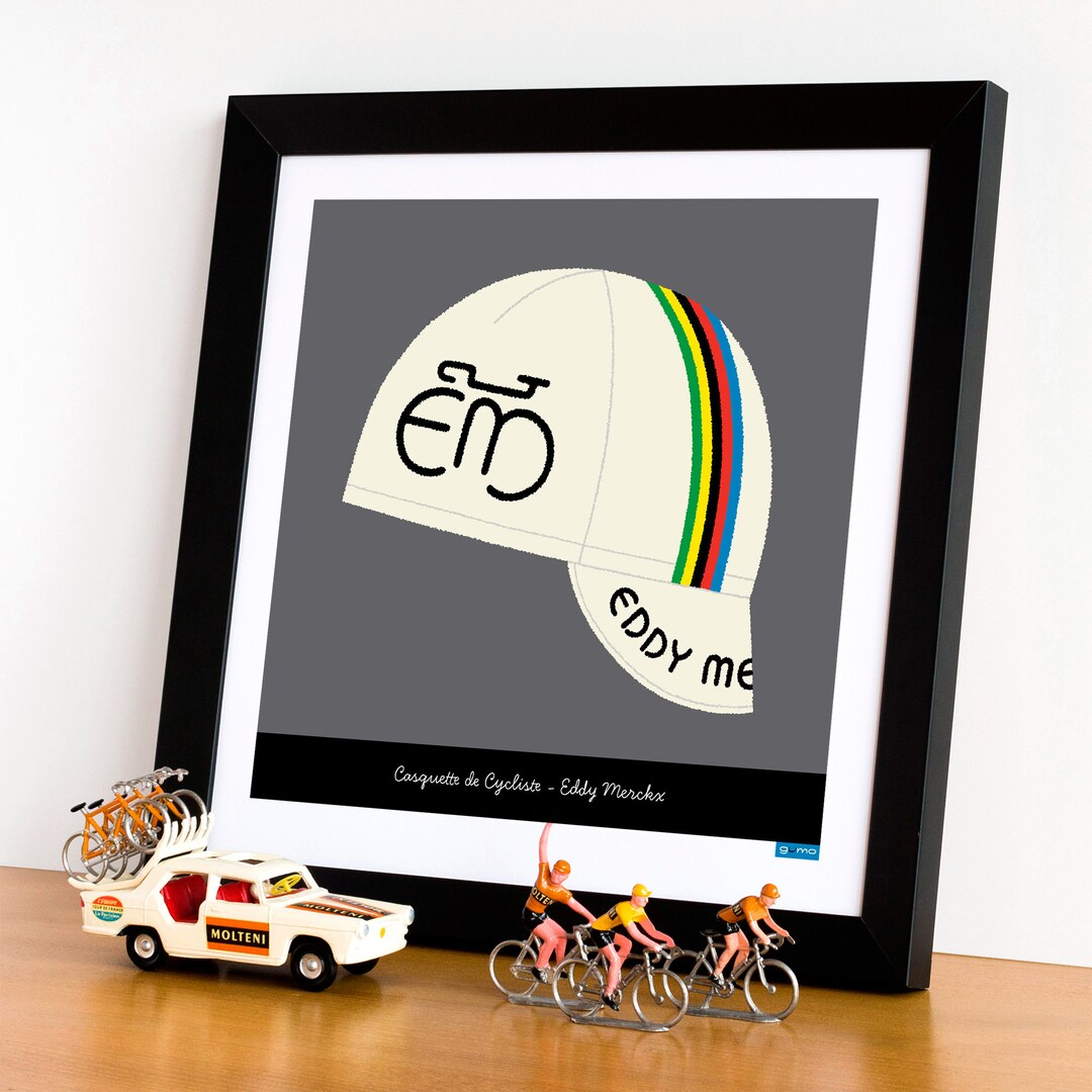 Cycle Poster, Cycling Wall Art, Cycle Cap, Casquette, Retro Cycling ...