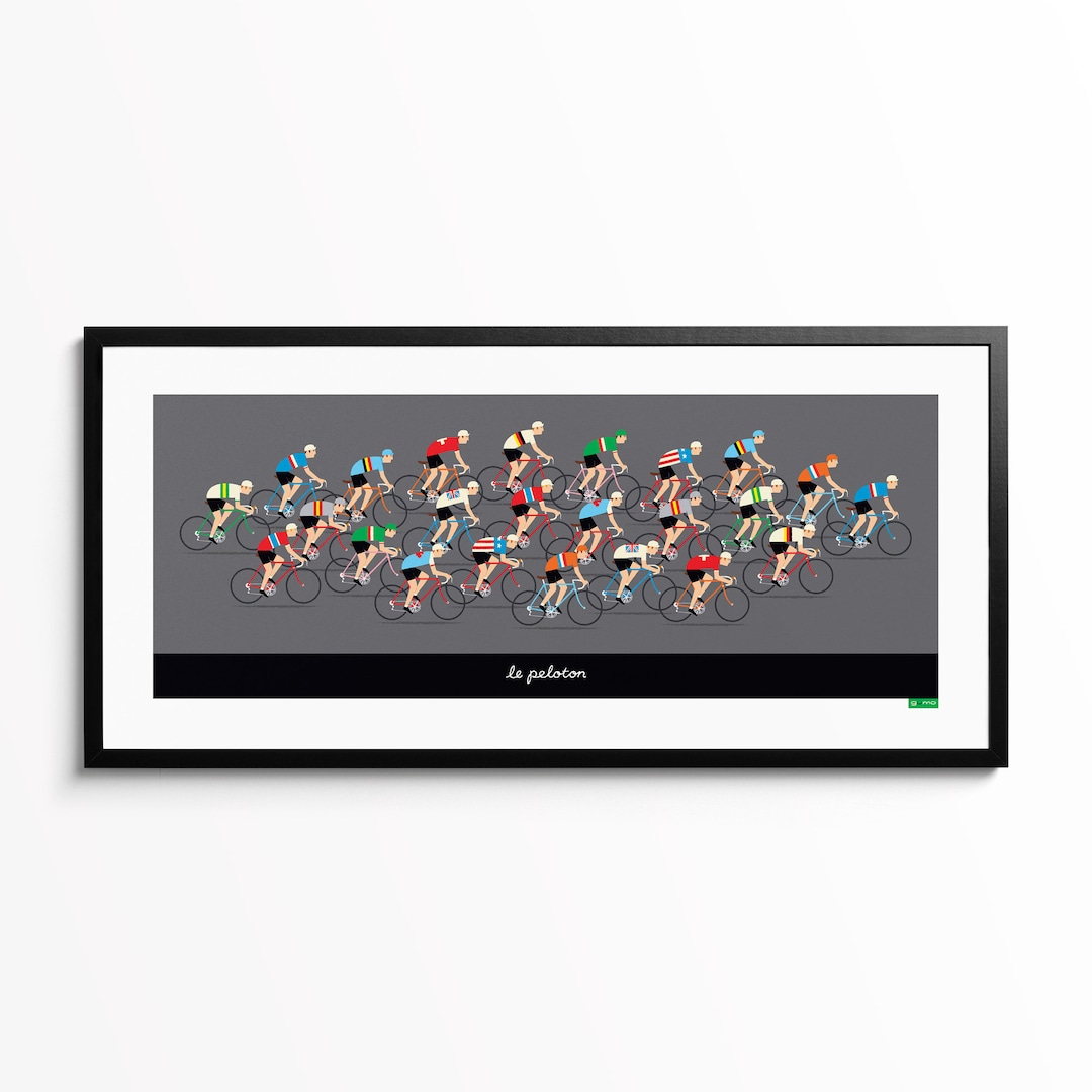 Peloton Cycling Art Print, World Road Race Championships Poster, Gift ...