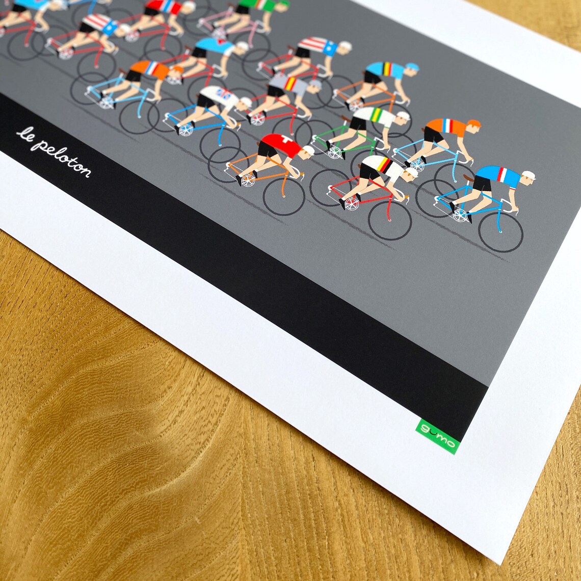 Peloton Cycling Art Print, World Road Race Championships Poster, Gift ...