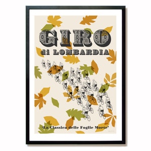 Monuments Cycling Prints, Set of 5 Cycling Posters, Milan-san Remo ...