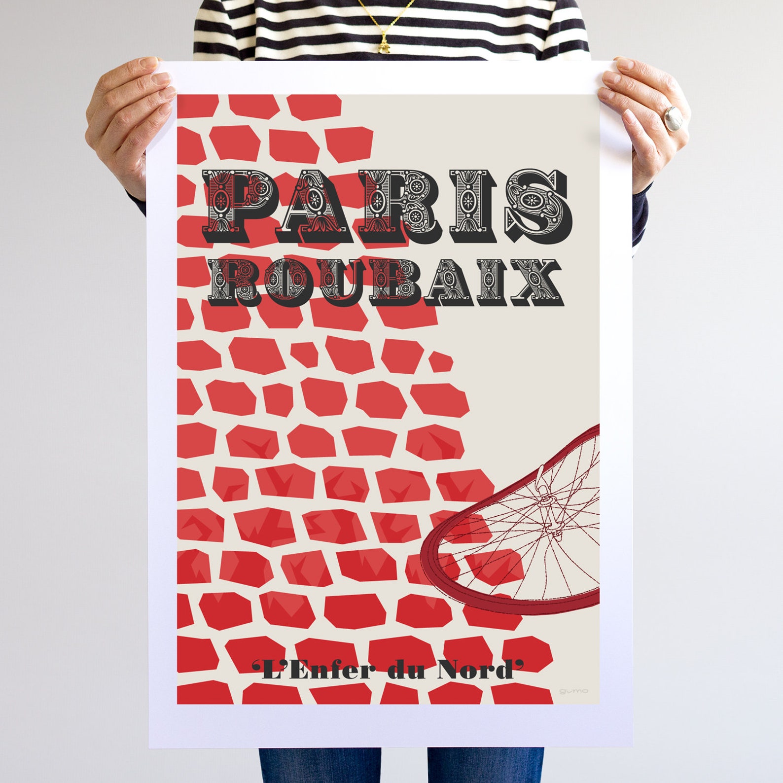 Cycling Poster Paris-roubaix Print Monuments Cycling Art | Etsy