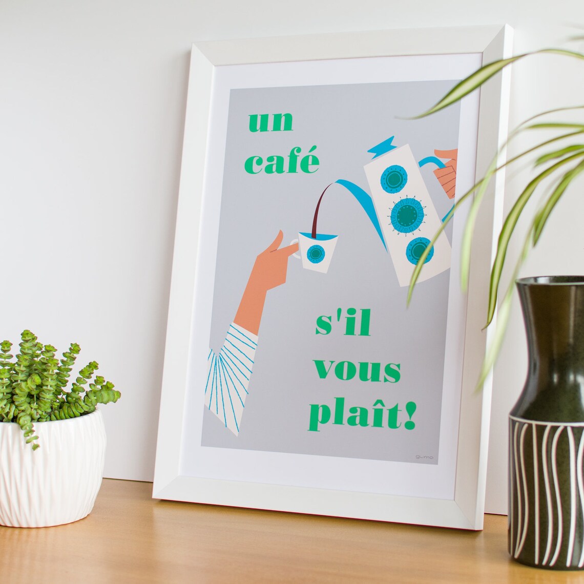Retro Coffee Print Coffee Pot Poster Kitchen Art Coffee - Etsy
