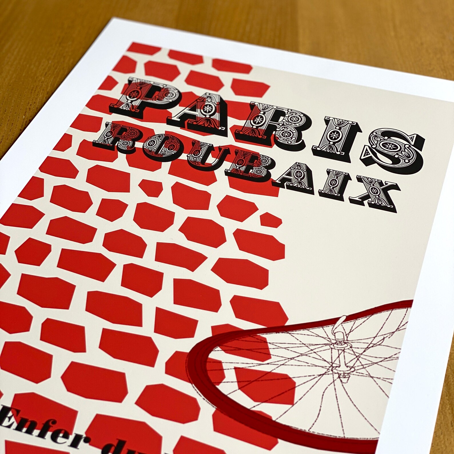 Cycling Poster Paris-roubaix Print Monuments Cycling Art - Etsy