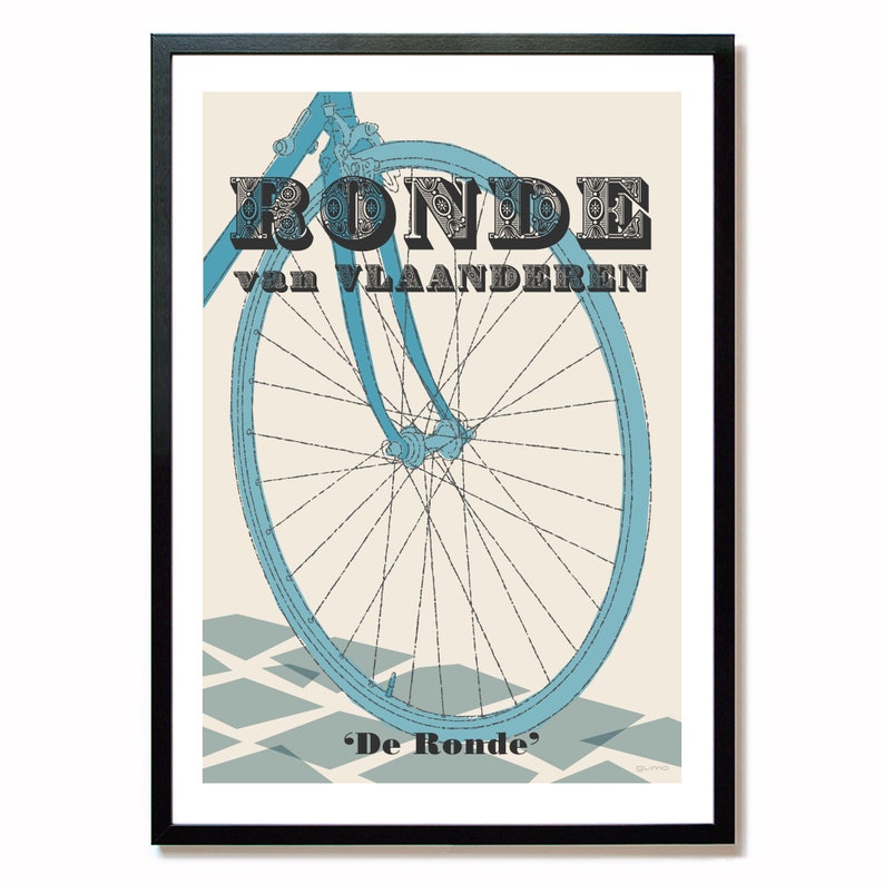 Monuments Cycling Prints, Set of 5 Cycling Posters, Milan-san Remo ...