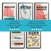 Monuments Cycling Prints, Set of 5 Cycling Posters, Milan-san Remo ...