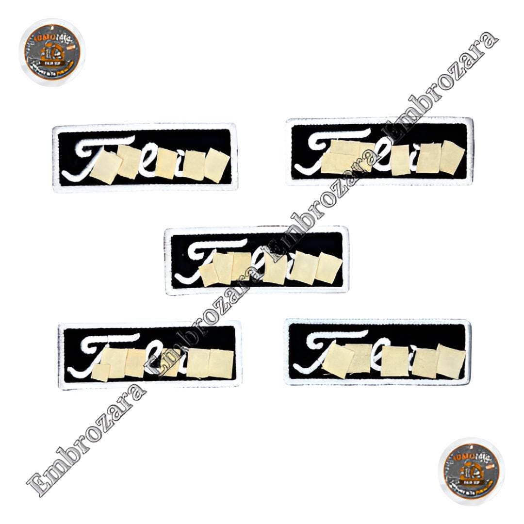 Luxury White Golf Style Sports Patches 3x1 Embroidered Iron on Sew on ...