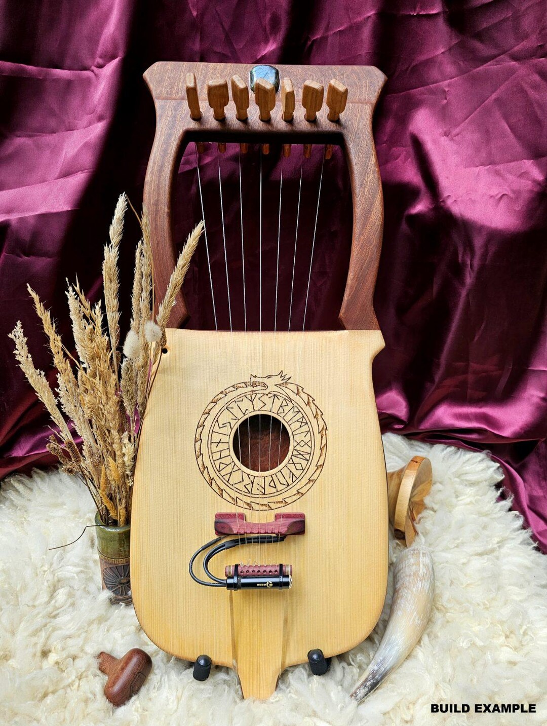 ᛉ Kravik Lyre - Build Plans & Instructions for Nordic Harp ᛉ - Etsy UK