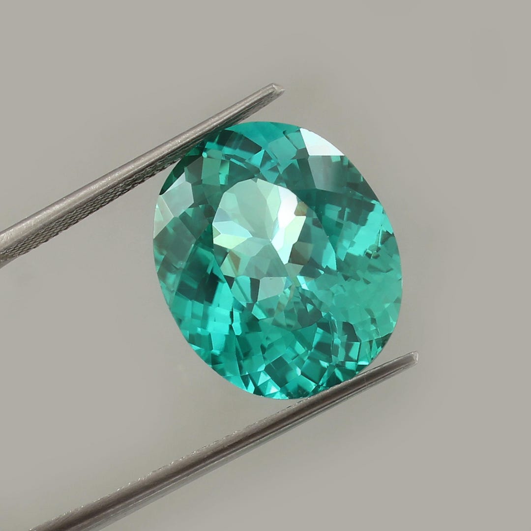 Oval Cut Ceylon Green Parti Sapphire – Rare Bi-color Gemstone - Etsy