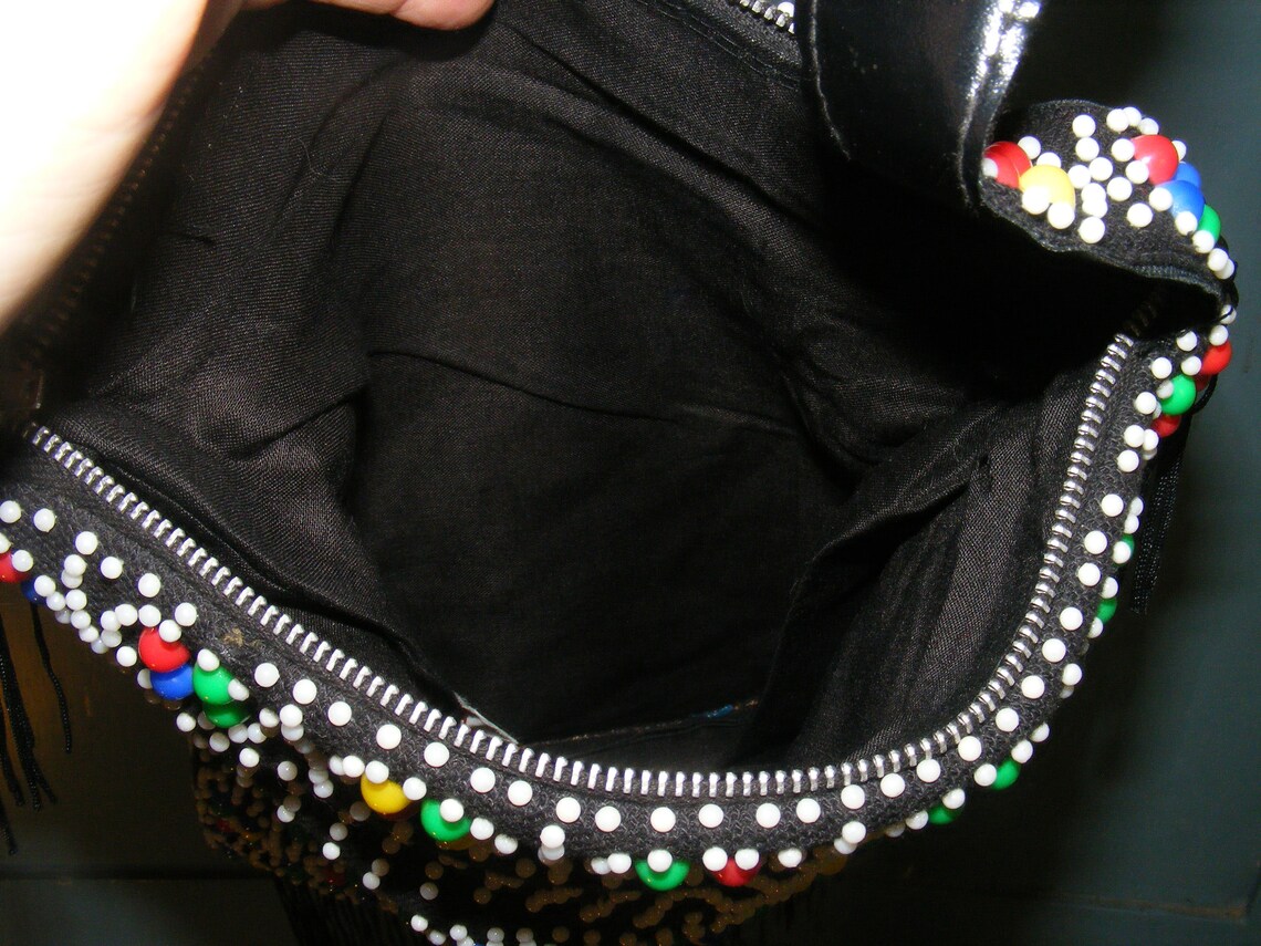 1960s Hippie Mod Hobo Bag Plastic Beaded Purse Handbag - Etsy