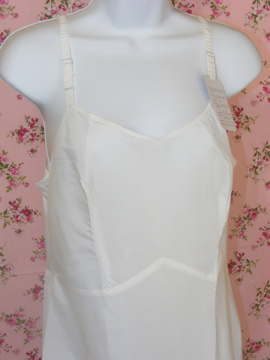 60s Full Slip American Maid Snip-it Deadstock Nylon Poly Tafredda Sz 34 ...