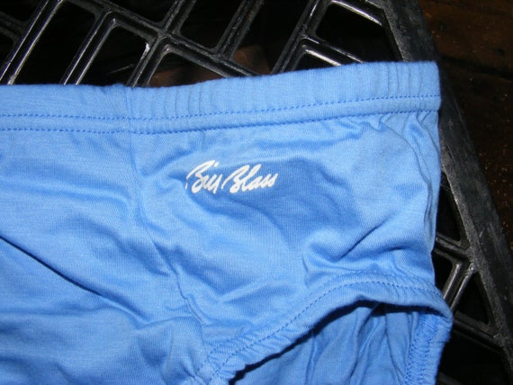 1984 Bill Blass Hanes Mens Low Rise Briefs White And Bl… Gem