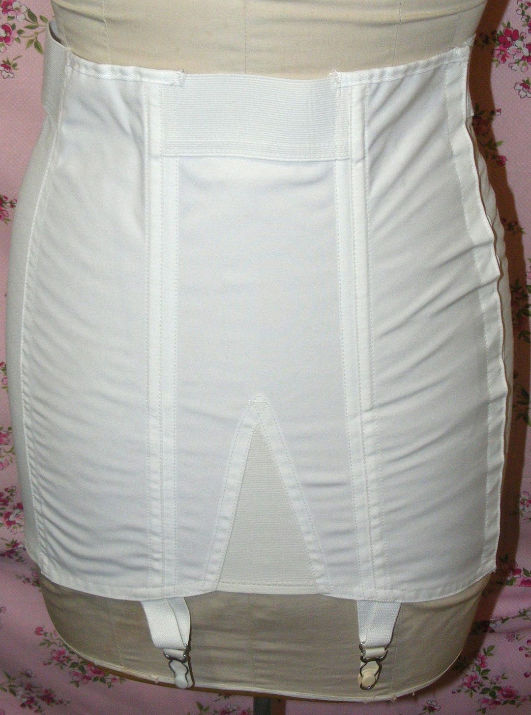 80s Corset Girdle Sz 30: Vintage Lumbar Support With Garters - Etsy UK