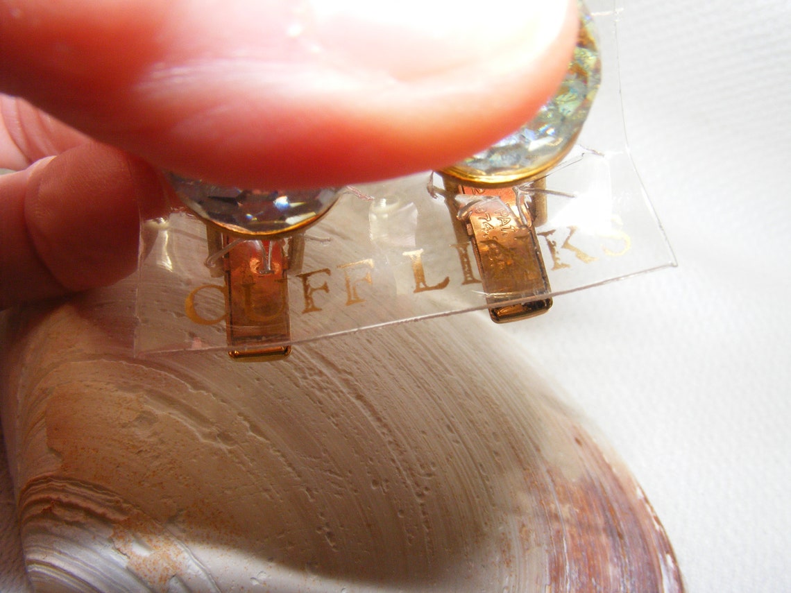 1970s Coro Cufflinks Faceted Crystal Balls Deadstock Vintage - Etsy