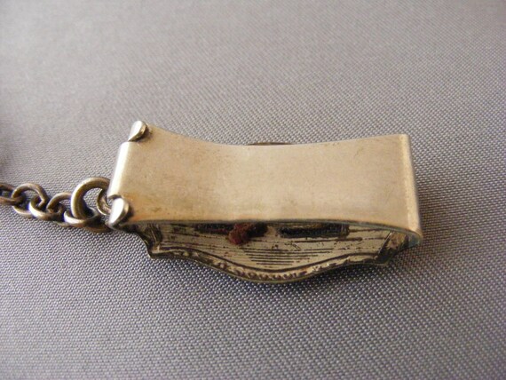 20s Mens Belt Watch Fob Silver Flapper Period "G" 1' … - Gem