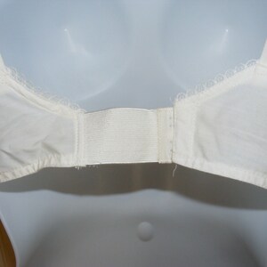 70s Bra 36B #446 Half Lace Fiberfill Cups Poly /cotton Vintage Lingerie ...