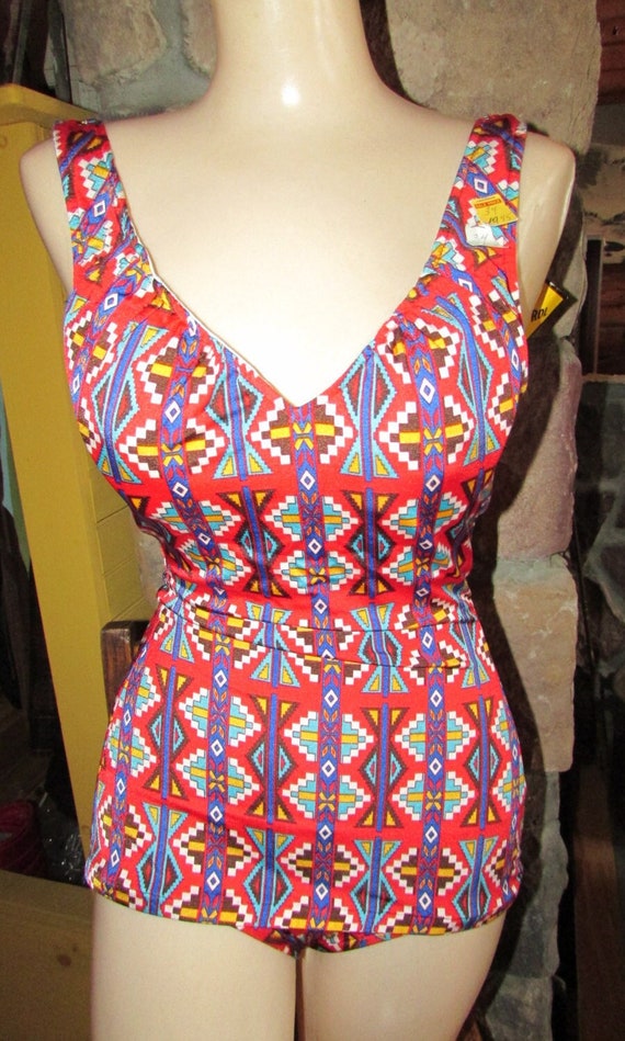 70s Bathing Suit Sz 36 Beach Wear Deadstock Swim Suit Dotty - Etsy UK
