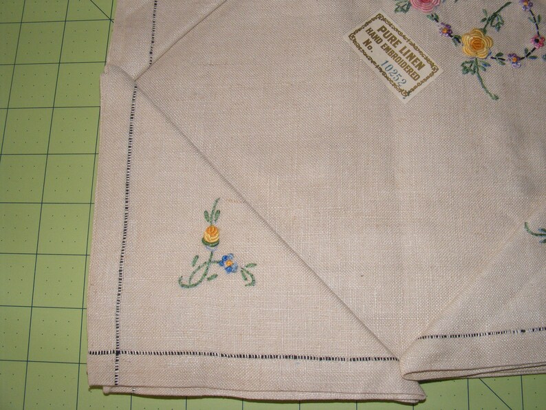 1920s 4 Pc Tablecloth and Napkins Vintage Bridge Set Deadstock - Etsy