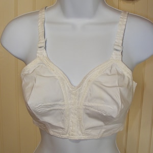 50s Bullet Bra 50D Elees Foundations #771 White Cotton Deadstock - Etsy