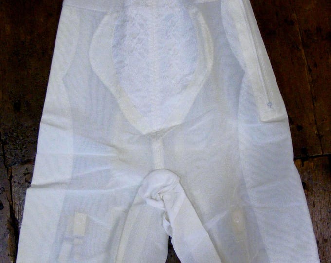 1960s Long Leg Girdle CAROL BRENT Small Full Support Lace Leg Stocking ...
