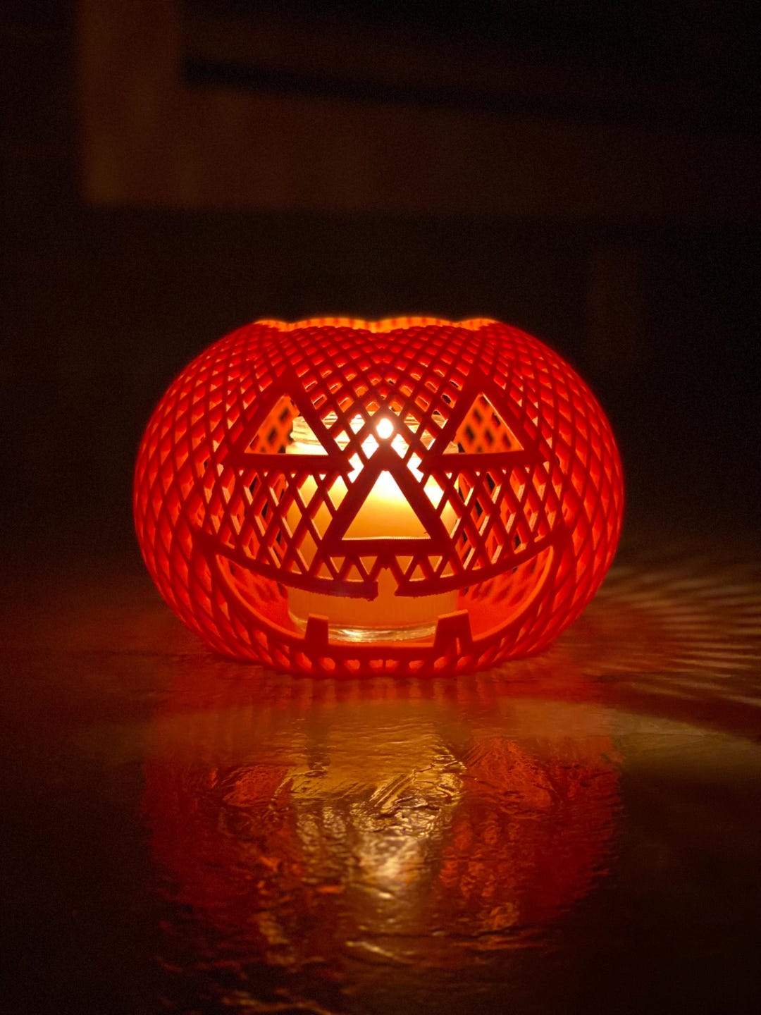 Jack-o'-candle – Halloween 3D Printed Pumpkin With Handmade Soy Candle ...