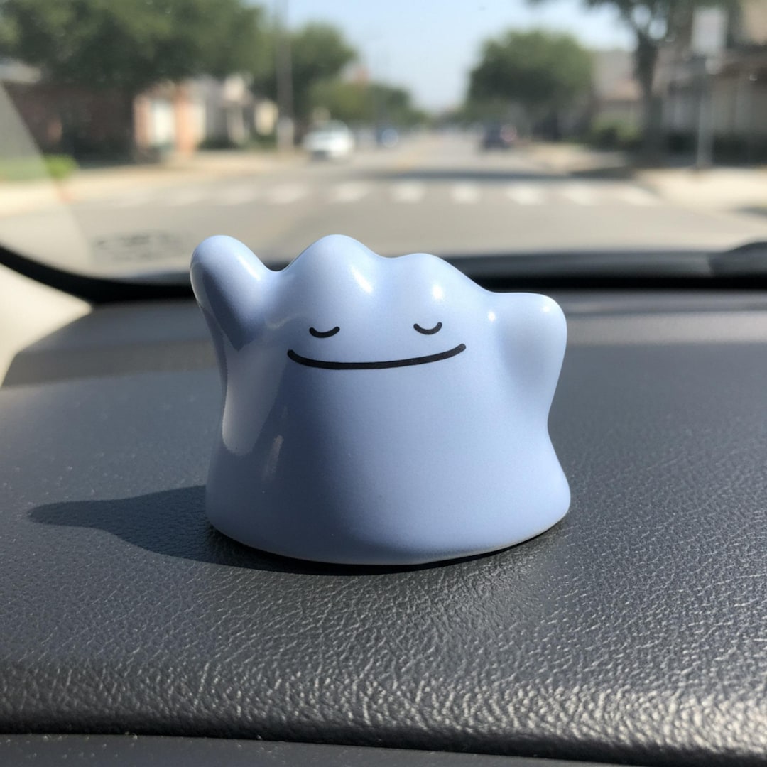 Pokopia Inspired Ditto Figurine: 4.5cm Chibi Ceramic Porcelain - Etsy