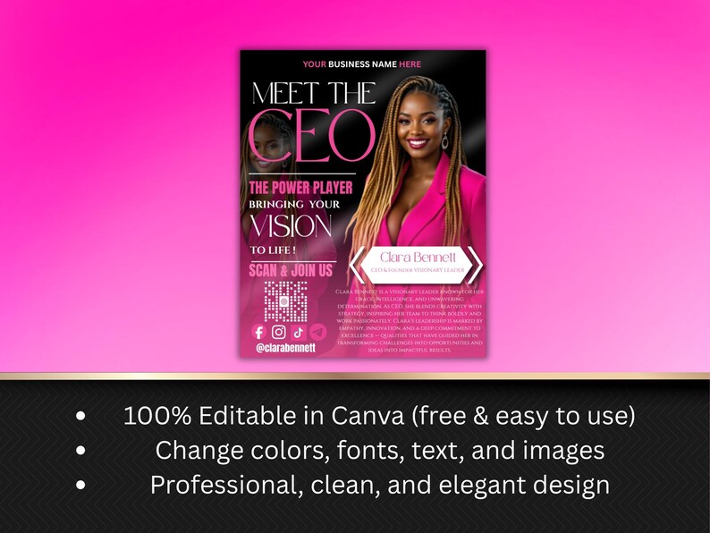 Meet the CEO Flyer, CEO Flyers, Woman CEO Flyer, Entrepreneur Flyer ...