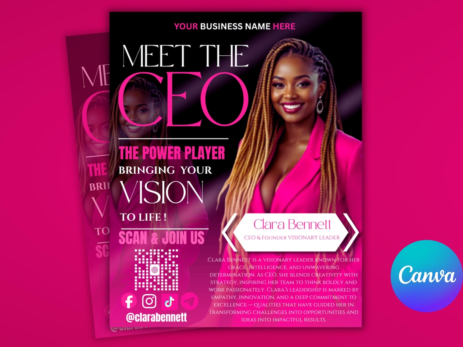 Meet the CEO Flyer, CEO Flyers, Woman CEO Flyer, Entrepreneur Flyer ...