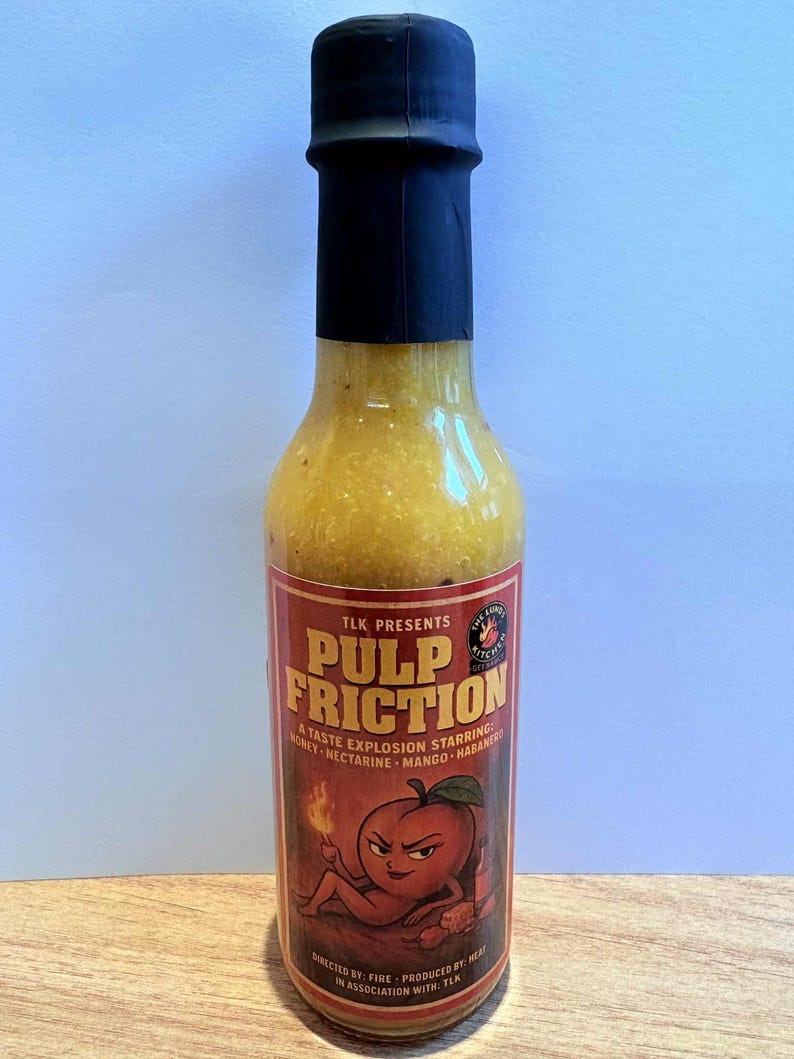 Pulp Friction Habanero Hot Sauce - Etsy UK
