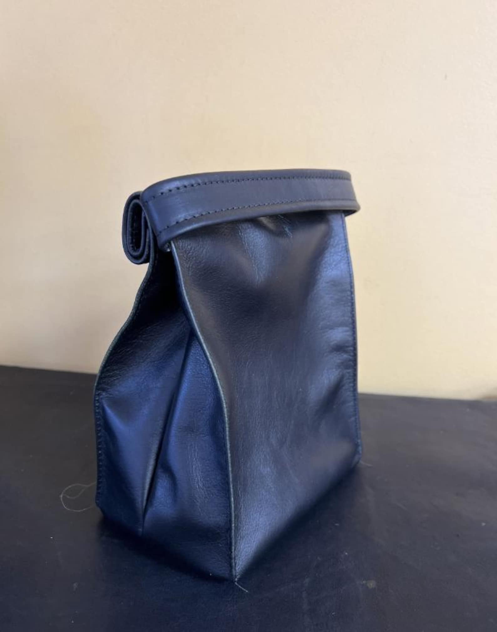 Leather Lunch Bag With Optional Insulated Liner - Etsy