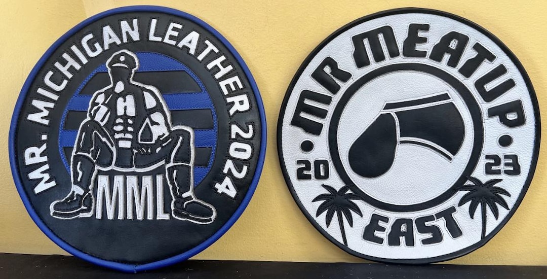 Custom Leather Title Patches - Etsy