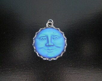 Sun Face Pendant | Etsy