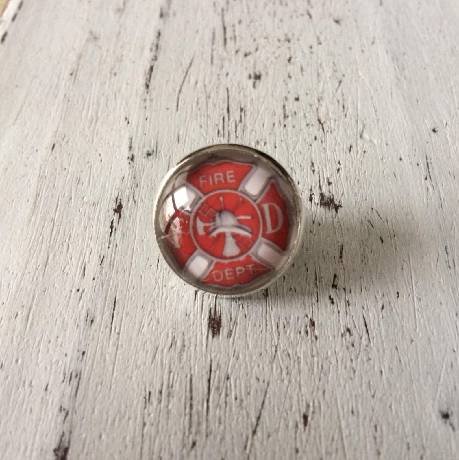 FIREFIGHTER TIE TACK / Firefighter Emblem Lapel Pin / Gift for - Etsy