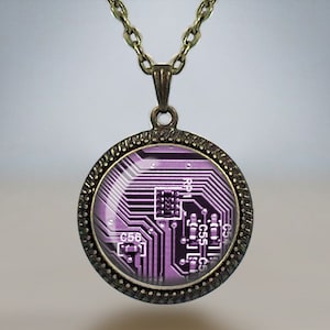 CIRCUIT BOARD PENDANT Necklace / Unique Gift for Her / Computer ...