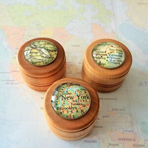 Custom MAP TRINKET BOX / You Pick the Location / Any City / Vintage Map ...