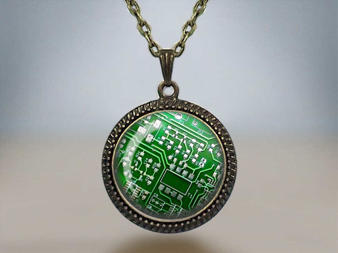 CIRCUIT BOARD PENDANT Necklace / Unique Gift for Her / Computer ...