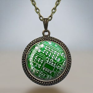 CIRCUIT BOARD PENDANT Necklace / Unique Gift for Her / Computer ...