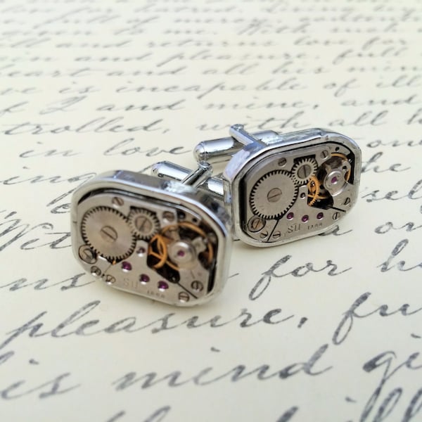Mechanical Cufflinks - Etsy