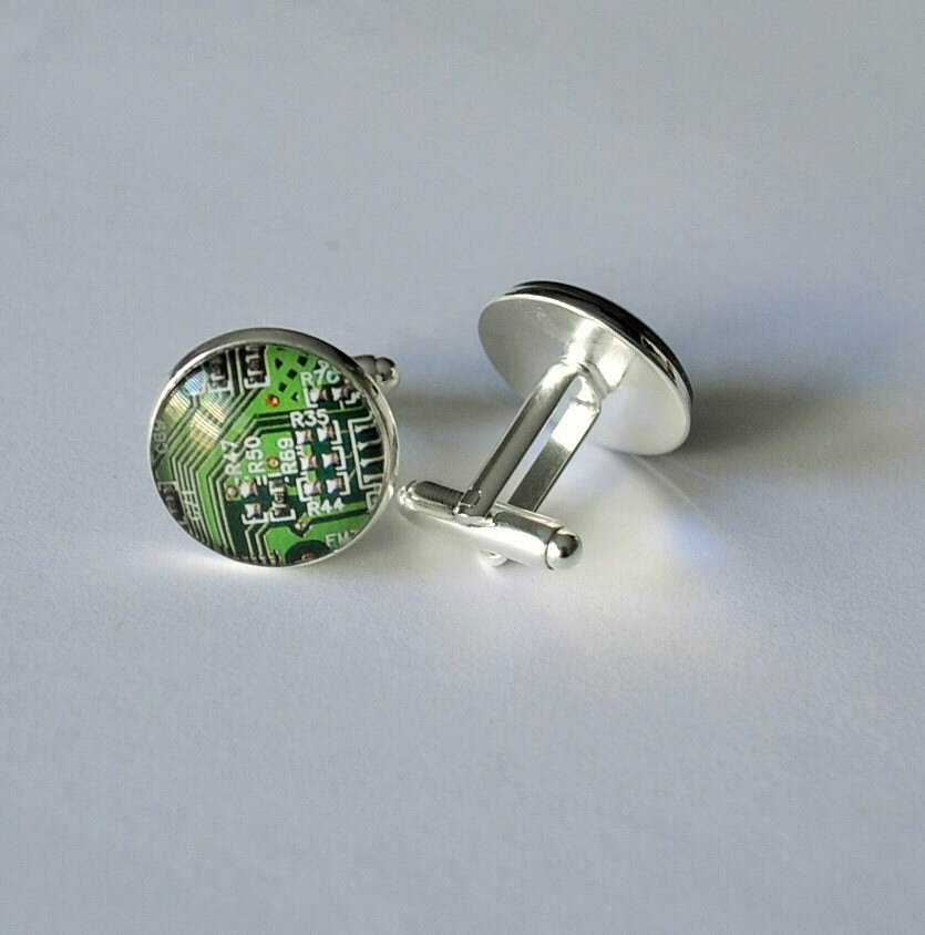 CIRCUIT BOARD Cufflinks / Computer Cuff Links / Motherboard / Gift for ...