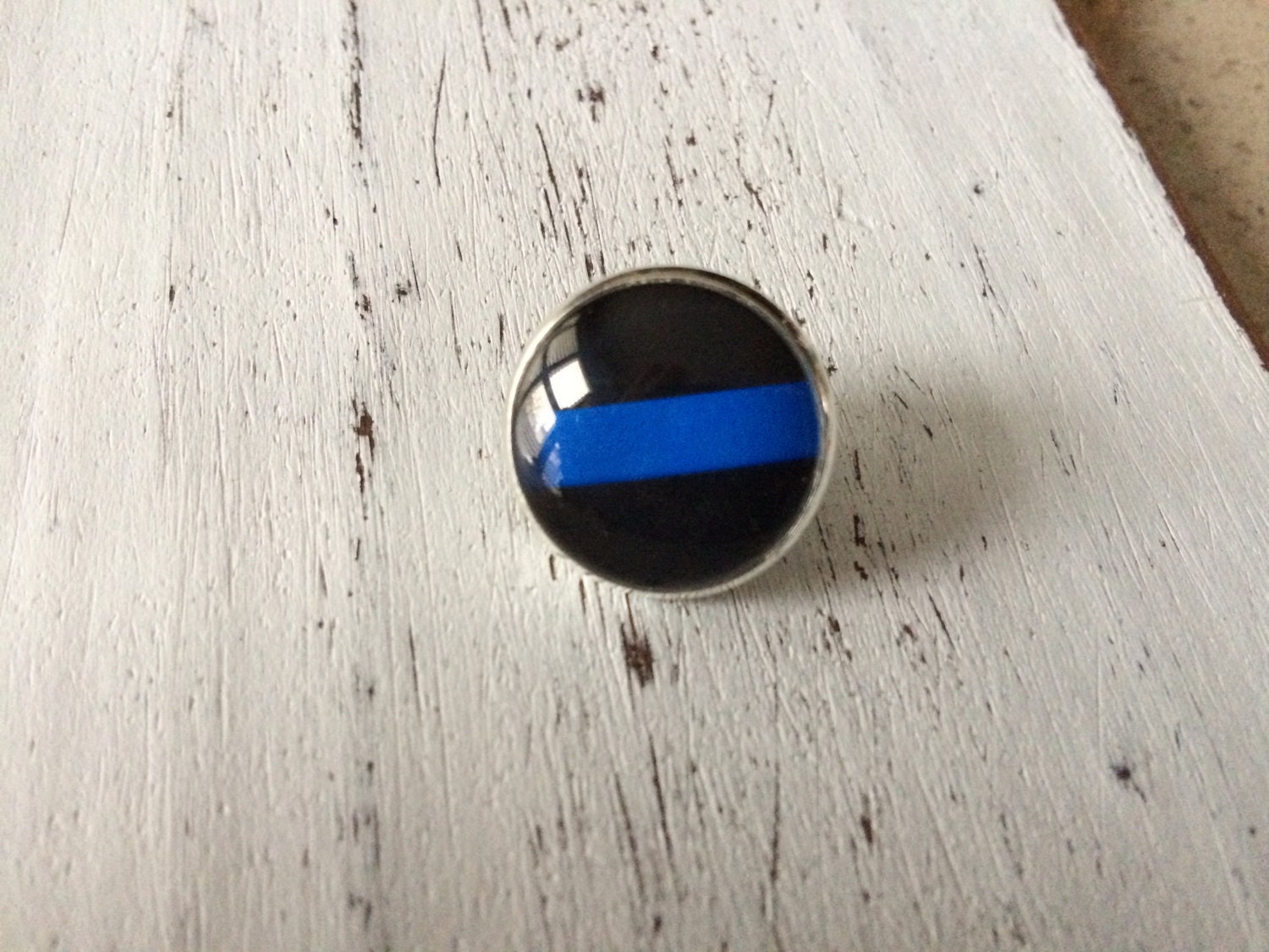 Thin Blue Line TIE TACK / Police Officer Lapel Pin / Gift for - Etsy
