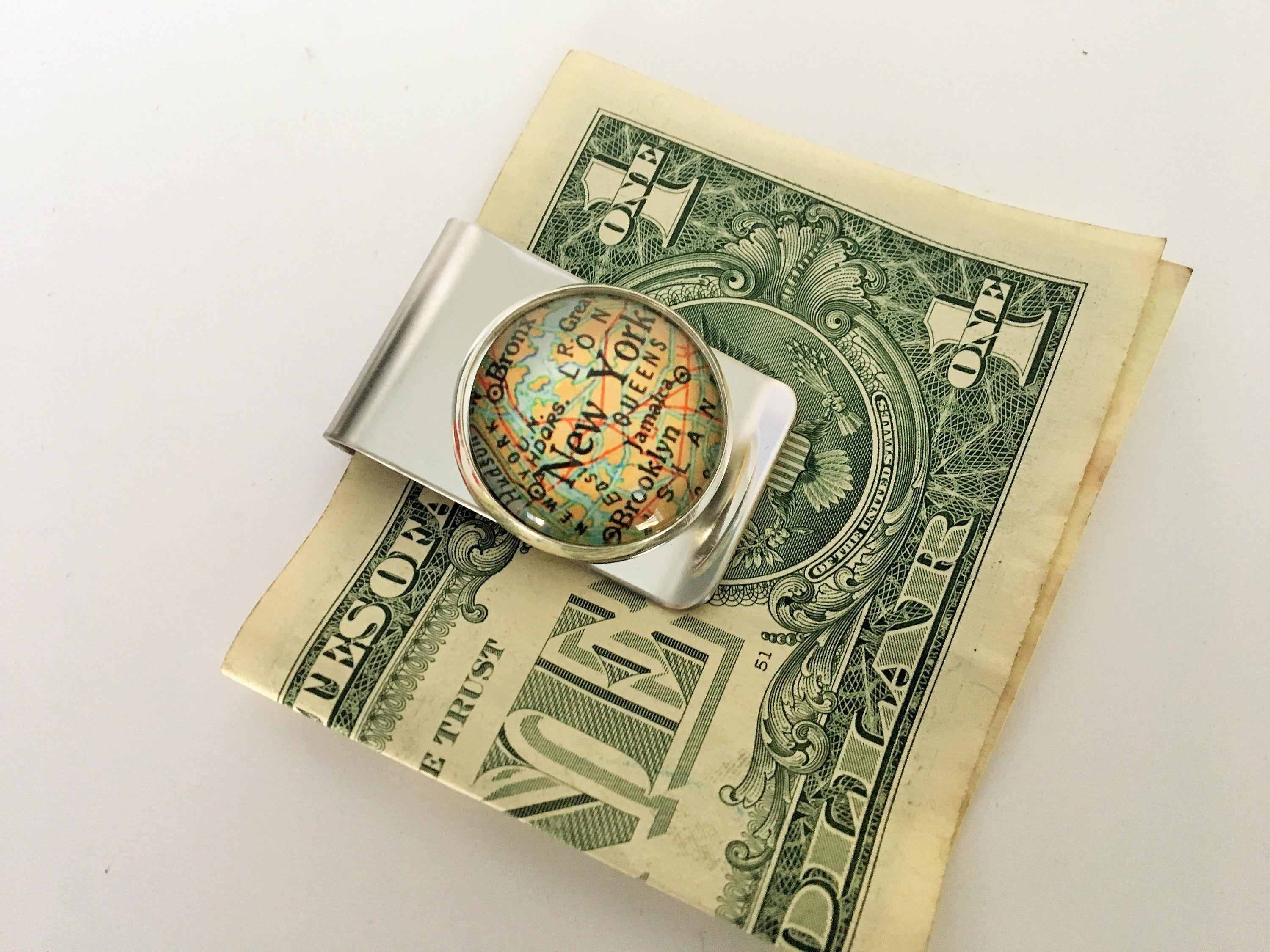 Custom MAP MONEY CLIP / Any City / Unique Gift for Him / Under - Etsy ...
