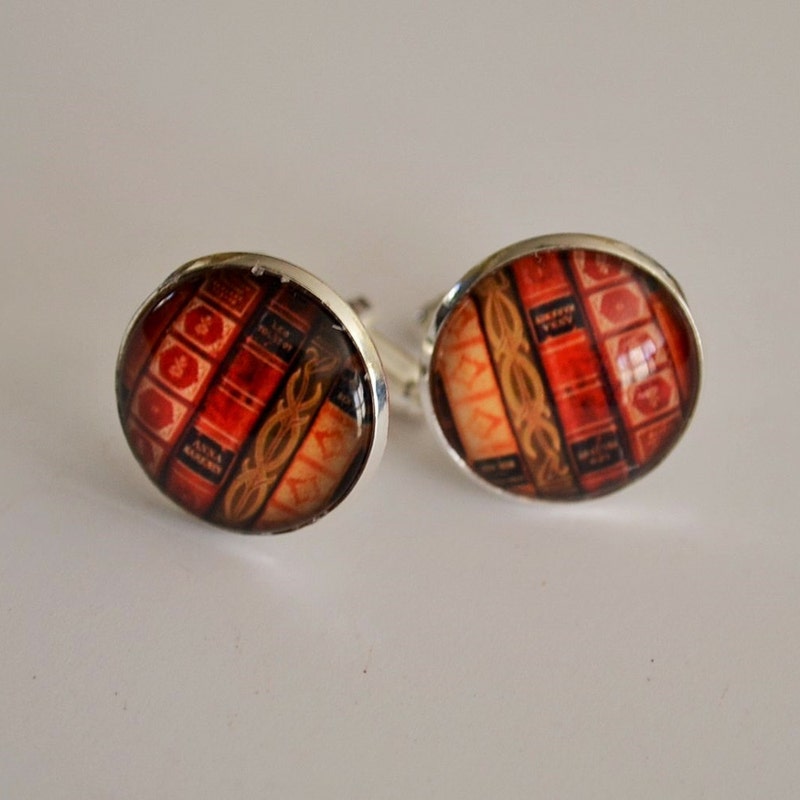 Book Cufflinks - Etsy