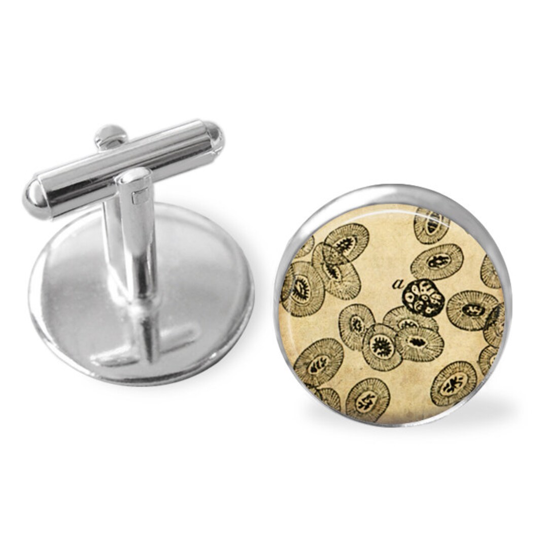 VINTAGE ANATOMY Blood Cells Cufflinks / Blood Cells Cuff Links / Gift ...