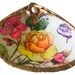 Roses Decoupage Clam Shell Trinket Dish With Genuine Pearl & Gold Leaf ...