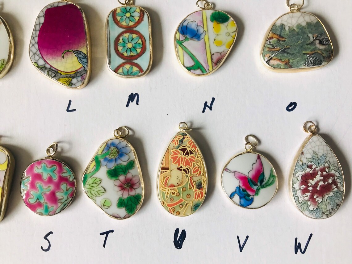 Ming Dynasty Antique POTTERY SHARD Pendant Necklace / One of a - Etsy