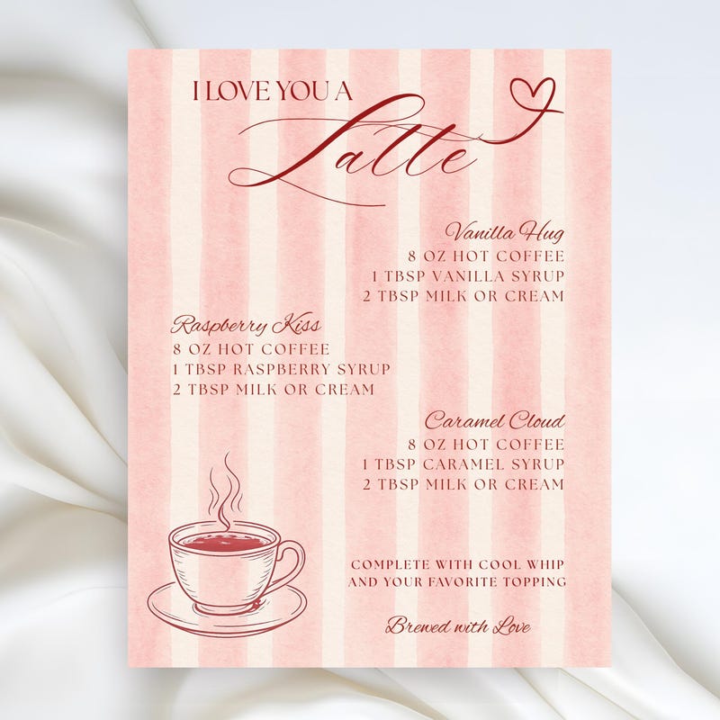 Coffee Valentine Banner - Etsy